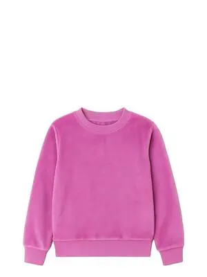 LIMEAPPLE Minky Fleece Crewneck Sweatshirt - Orchid