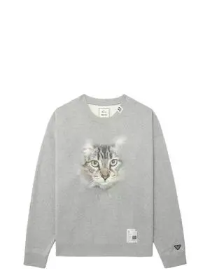 Mihara Yasuhiro Cat-print Sweatshirt - Grey