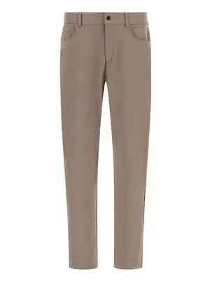 Boggi Milano B Tech Tapered-leg Stretch-woven Jeans - Taupe