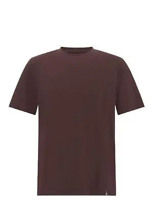 Boggi Milano Crewneck Short-sleeve Supima Cotton T-shirt Xxl - Brown