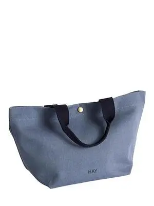HAY Mini Everyday Cotton Tote Bag Steel Blue