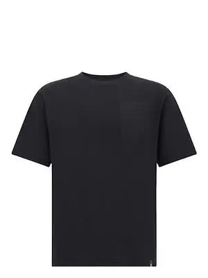 Boggi Milano B Tech Patch-pocket Stretch Modal-blend Piqué T-shirt - Black