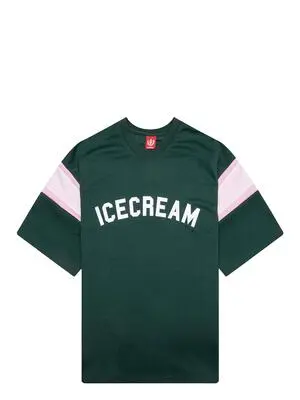 ICECREAM Pass Short-sleeve Knit Crop Fit Shirt - Green