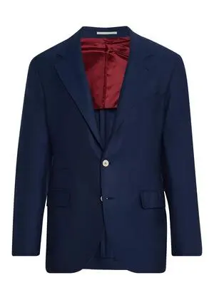 Brunello Cucinelli Cashmere Single-breasted Sport Coat - Navy