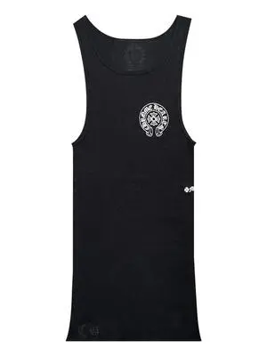 Chrome Hearts Horseshoe Logo Tank Top - Black