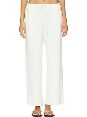LESET Lauren Crop Drawstring Pant - Cloud Melange