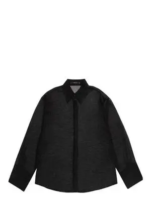 Deluc Hugh Sheer Button-up Shirt - Black