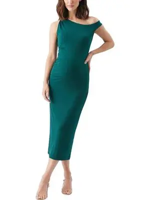 RIPE MATERNITY Cora Off-shoulder Dress - Jade