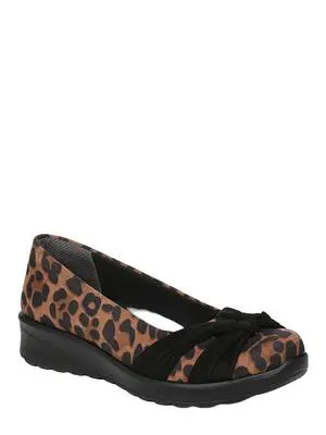 LIFESTRIDE Glamour Ballerina Flat - Brown Multi