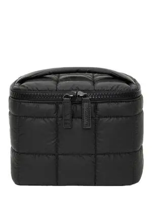 VEECOLLECTIVE Tall Porter Quilted Vanity Case - Matt Black