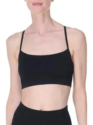 Sweaty Betty Spirit Restored Racerback Sports Bra - Black