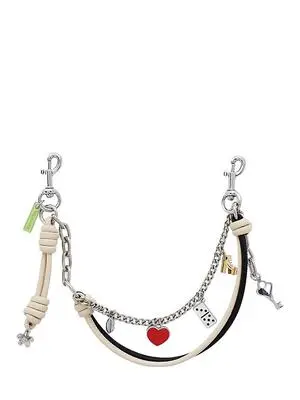 Marc Jacobs The Mini Icon Chain Charm Black/cloud