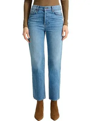 Veronica Beard Leah Mid-rise Straight Jeans - Lakeshore