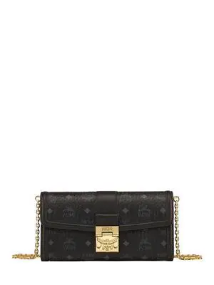 Mcm Tracy Chain Wallet - Black