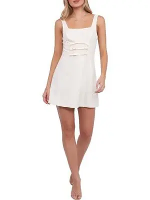 PETAL & PUP Emer Bow Sleeveless Mini Dress - Cream