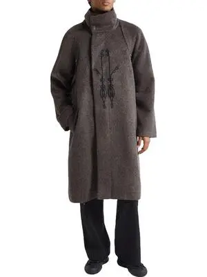 KIKO KOSTADINOV Kormos Military Coat - Washed Brown/slate Grey