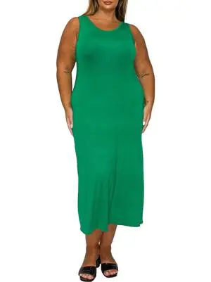 L I V D Mellie Sleeveless Jersey Maxi Dress - Kelly