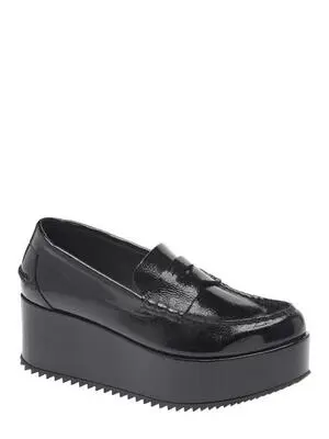 PEDRO GARCIA Nusa Platform Penny Loafer - Black