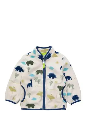 ROKKA&ROLLA Fleece Adventure Jacket Cream Dino