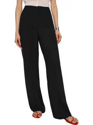 REFORMATION Petites Vida High Rise Pant - Black