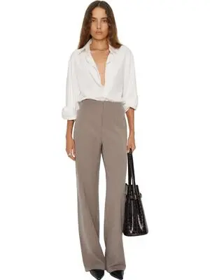REFORMATION Petites Vida High Rise Pant - Grey