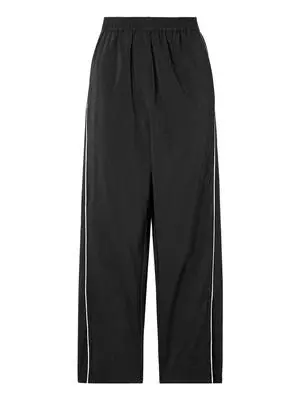 Tibi Shell Track Pants - Black