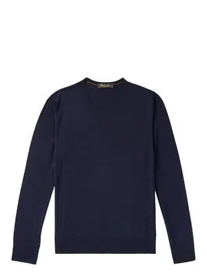 Loro Piana Wish® Virgin Wool Sweater - Blue