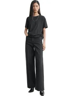TOTEME Wide-leg Denim Jeans - Faded Black