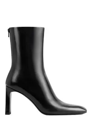 TOTEME Glossy Leather Boots - Black
