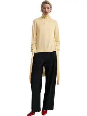 TOTEME Double-sleeve Turtleneck - Champagne