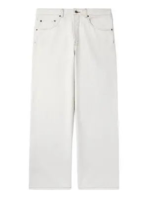 Celine Wide-leg Rigid Denim Jeans - White