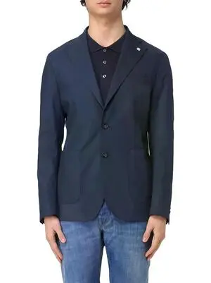 MANUEL RITZ Patch-pocket Blazer - Blue