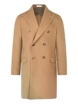 Boglioli Double-breasted Horn-button Coat - Brown