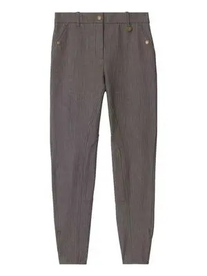Burberry Logo-detail Trousers - Brown