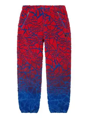 Supreme X Spyder Web Polar Fleece Pant - Blue