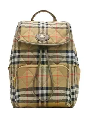 Burberry Checked-pattern Backpack - Neutrals