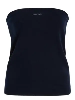 Miu Miu Knit Tube Top - Navy