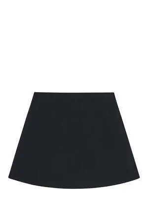 BIRROT Exclusive Lay3 Crepe Mini Skirt Black