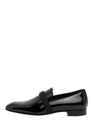 CHRISTIAN LOUBOUTIN Patent Leather Loafers - Black