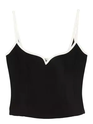 Paris Georgia Heart-shaped Top - Black