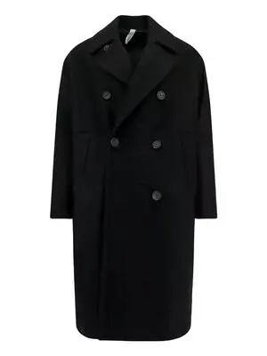 HEVO Double-breasted Coat - Black