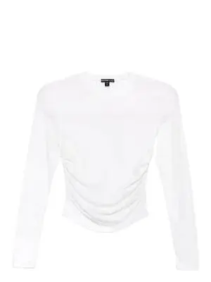 JAMES PERSE Jersey-ruched Top - White