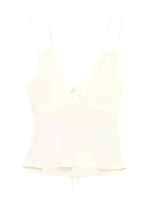 Paris Georgia Bernie Tie-front Camisole - Yellow