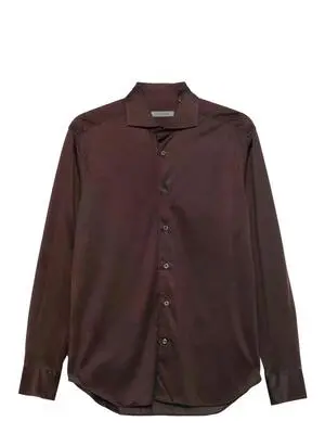 Corneliani Long-sleeved Button-fastening Shirt - Brown