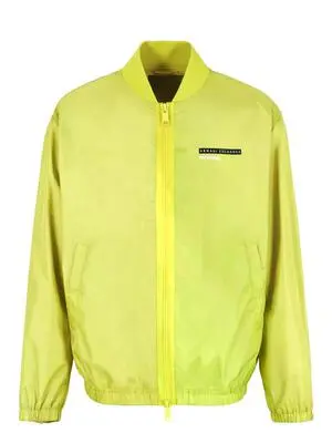 Armani Exchange Zip-front Bomber Jacket - Yellow
