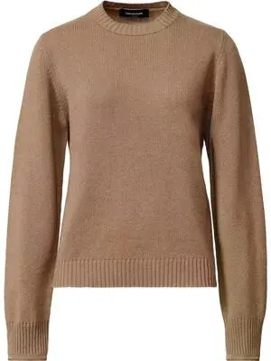 Fabiana Filippi Ribbed-cuff Round-neck Sweater - Brown