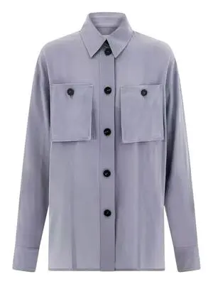 FERRAGAMO Double-pocket Shirt - Grey