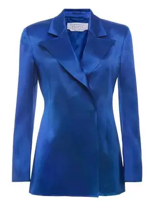 GABRIELA HEARST Satin Overlap Blazer
