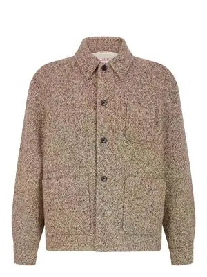 FURSAC Tweed-pocket Jacket - Brown