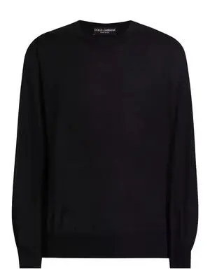 Dolce & Gabbana Round-neck Cashmere Sweater - Black